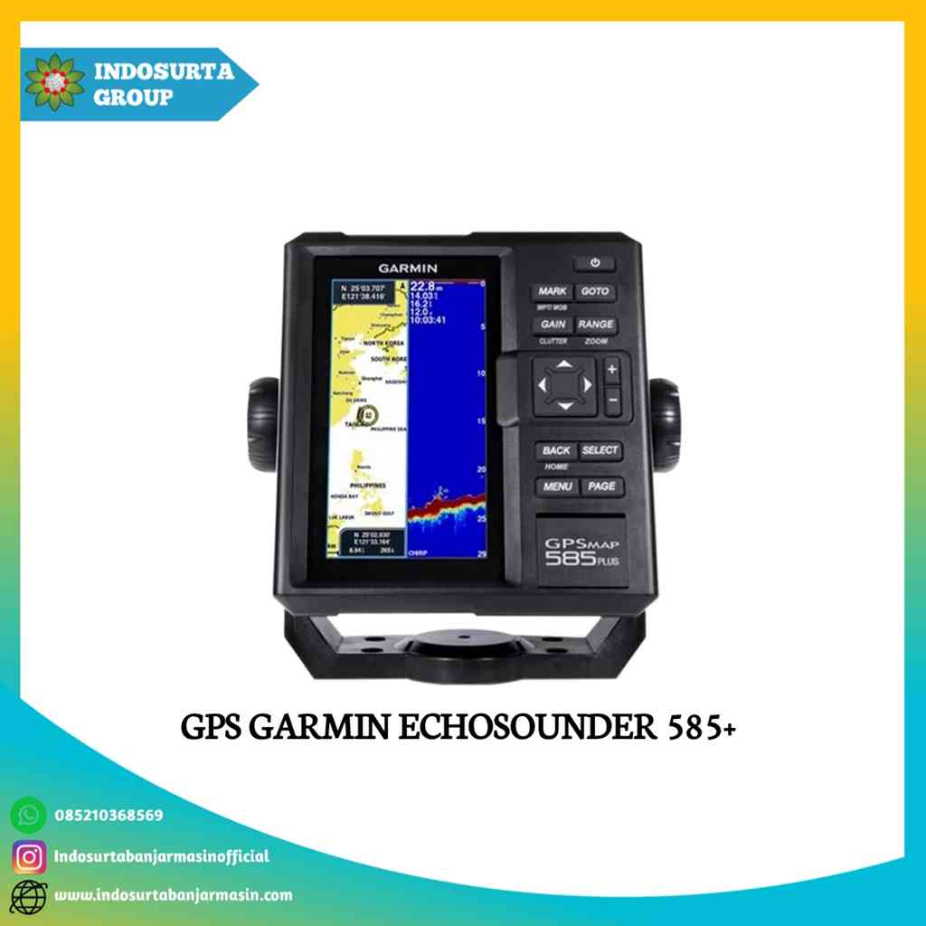 Jual GPS Garmin Echosounder 585+ di Banjarmasin & Sekitarnya