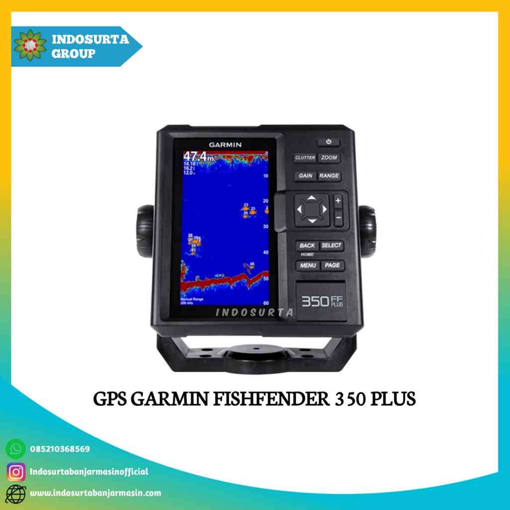 Jual GPS Garmin Fishfinder 350+ di Banjarmasin & Sekitarnya